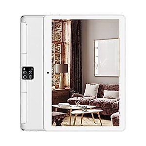10.1 Inch Ultra-Thin Tablet Computer 10-core Android Learning Game Video Office Tablet Hd Four Camera Sim Dual Card Dual Standby Telephone Communication 3800mah Battery (Silver)