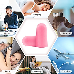 80pairs Foam Ear Plugs, 38dB Soft Sleep Earplugs, Noise Cancelling, Sound Blocking for Sleeping/Working/Learning/Shooting- DISON