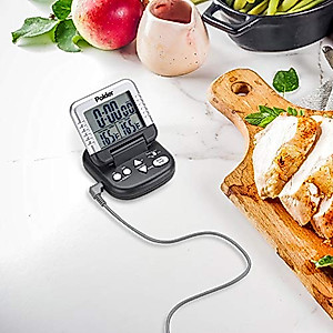 Polder Classic Combination Digital In-Oven Programmable Meat Thermometer and Timer