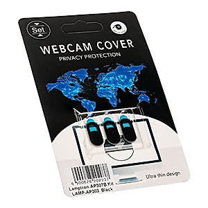 Lamptron Compatible Webcam Slide Cover, 3-Stück - Schwarz