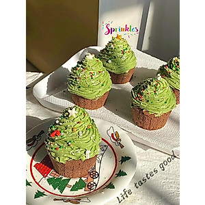 SE Si&Moos White Star Sprinkles Edible White Stars for Cake Decorating Star Icing Decorations Edible Stars Large and Small Christmas Cookie Decorations White Sprinkles for Cake,Cupcakes 3 OZ with Tweezers