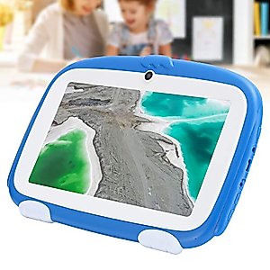Haowecib Kids Tablet, HD Tablet Capacitive Multi-Touch Screen Stable and Durable Light and Durable High-Speed Response Operation Function for Office for Home(American Plug (100-240V))