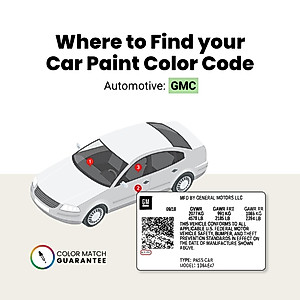 TouchUpDirect GAZ/WA8624 Summit White Compatible with GMC Exact Match Touch Up Paint Brush - Essential Kit