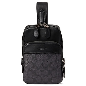 COACH Mens Gotham Slingback 13 in Signature, Charcoal