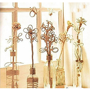 BronaGrand 50pcs Mini Wooden Utility Paper Clip, Clothespins Clip, Clothes Line Clips with 300 Feet Natural Twine