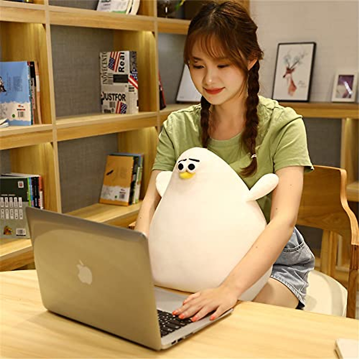 26/40cm Simulation Mother Hen Doll, Funny Fat Chicken Plush Toys, Cute Cartoon Chicken Pillow, Creative Gift (26.cm)