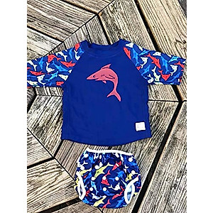 Beau and Belle Littles Rashguard and Swim Diaper Set (12m)