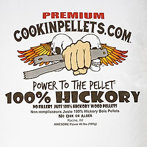 CookinPellets Premium Hickory Grill Smoker Smoking Wood Pellets, 40 Pound Bag Bundle with CookinPellets Black Cherry Smoker Smoking Hardwood Wood Pellets, 40 Pound Bag