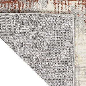 Calvin Klein Rush Ivory/Muti 8' x 10' Area-Rug, Modern, Abstract, Easy-Cleaning, Non Shedding, Bed Room, Living Room, Dining Room, Kitchen (8' x 10')