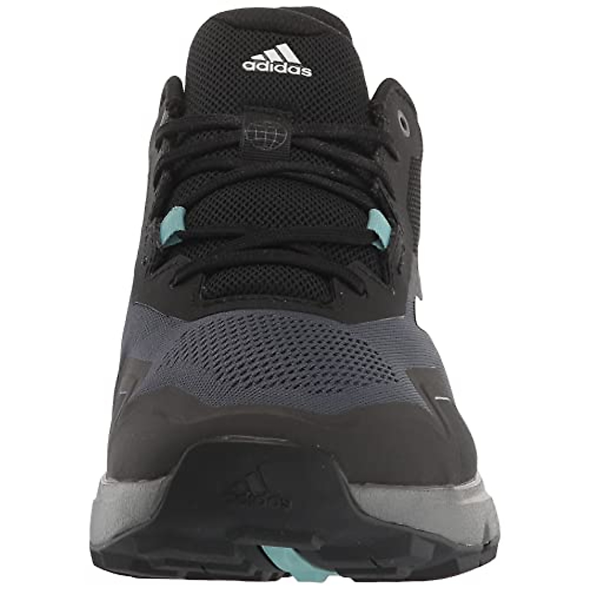 adidas Women's Terrex Soulstride Trail Running Shoes, Black/Crystal White/Mint Ton, 8