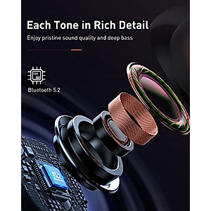 Baseus Wireless Earbuds, Active Noise Cancelling Bluetooth 5.2 Earbuds with 4 ENC Mics & Wireless Charging Case, 38ms Low Latency 30H Playtime Bluetooth Headphones for iPhone and Android(Bowie M2+)
