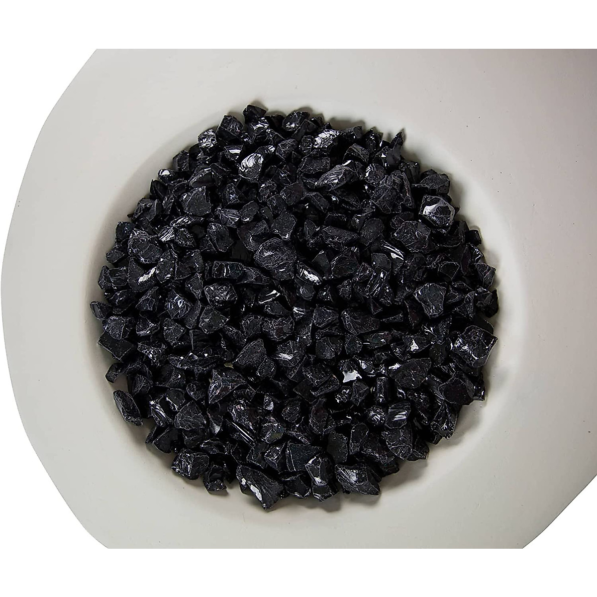 Bluegrass Living HF26900AA Carlisle Propane Fire Pit Table for Patio and Deck Use, MGO Construction, Includes Glass Beads and Protective Cover, 26 Inches, White