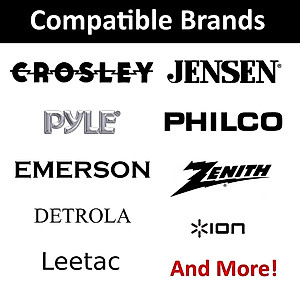 2 -Pack Record Player Needle Replacement w/Diamond Tip - Compatible with Crosley, Jensen, Pyle, Detrola & More - Superior Sound - Protect Your Vinyl - 3000Hrs of Playback – Quick Install