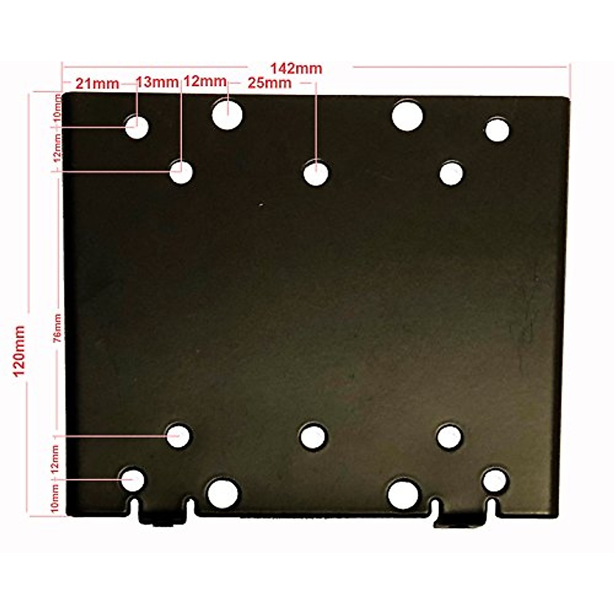 VideoSecu LCD LED Monitor TV Wall Mount for 19" 20" 22" 23" 24" 26" 27" 30" 31" Flat Panel Screen Maximum Loading 66lbs VESA 75/100 - Ultra Thin Mount Bracket 1EA