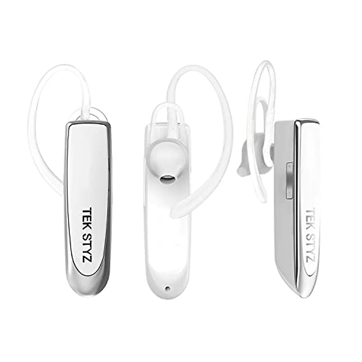 TEK STYZ V5.0 CSR Wireless Bluetooth Earpiece for Samsung Galaxy S22/S21 Fe 5G/S21Plus/Ultra with Mic, IPX3 Waterproof Headset with CVC 6.0 Dual Noise Cancelling Technology and 24H Talk Time/Playtime