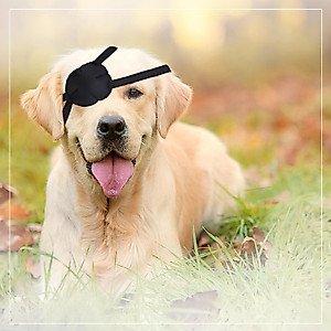 2 Pack Waterproof Dog Eye Patch Dogs Single Eyepatch Dogs Eye Covering Wounds Protector for Dog Pup Eyes Guard