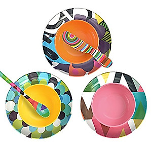 French Bull Assorted Plates-6 Piece Set-Melamine Dinnerware, Serving, Party, Platter, Dish, 6" - Assorted