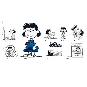 Tervis Peanuts - Pals Collection Made in USA Double Walled Insulated Tumbler Travel Cup Keeps Drinks Cold & Hot, 16oz, Lucy the Psychiatrist