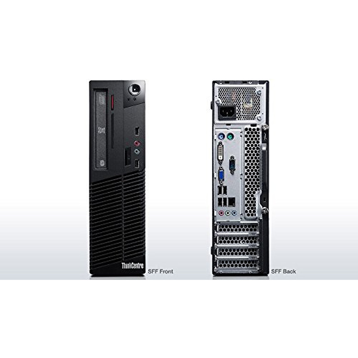 Lenovo ThinkCentre M72e Small Form Factor (SFF) Business Desktop, Intel Quad Core i5-3470 Up to 3.6GHz CPU, 8GB DDR3 RAM, 128GB SSD + 500GB HDD, DVD, WiFi, Windows 10 Pro (Renewed)