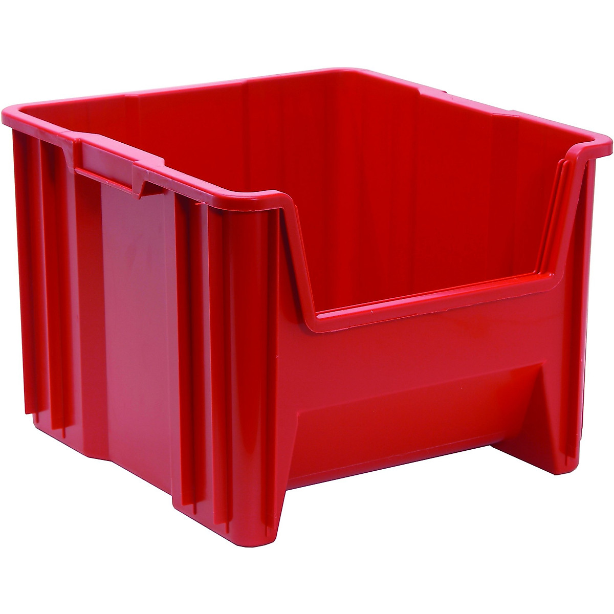Quantum QGH800RD Giant Stack Container, 17.5" Length x 16.5" Width x 12.5" Height, Red, Pack of 2