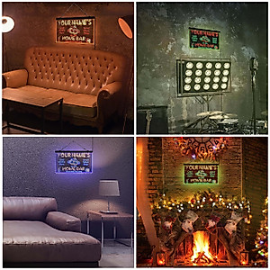 ADVPRO Personalized Your Name Custom Home Bar Beer Established Year Dual Color LED Neon Sign Red & Blue 24 x 16 Inches st6s64-p1-tm-rb