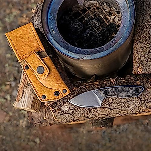 Gerber Gear Stowe Pocket Knife and Sheath - 2.5" Fixed Blade - EDC Gear and Equipment - Micarta