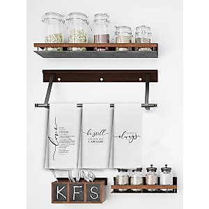 TUNW Inspirational Christian Scriptures Kitchen Towels,Christian Hand Towels Dish Towels 16″×24″Set of 3,Gifts for Christian Women Faith Girls Mom,Blessed Kitchen Towels