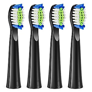 Bitvae D2 Electric Toothbrush Replacement Heads, Sonic Toothbrush Heads Refills, 4 Pack