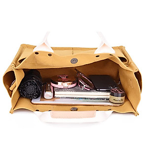 Canvas Tote Bag for Women Large Capacity Shoulder Bag Aesthetic Purses Handbags with Multiple Pockets