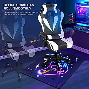 Office Chair Mat,39"X47"Gaming Chair Mat Computer Chair Mat for Hardwood Floor and Anti-Slip Gaming Rug,Office Rugs Mats for Rolling Chairs