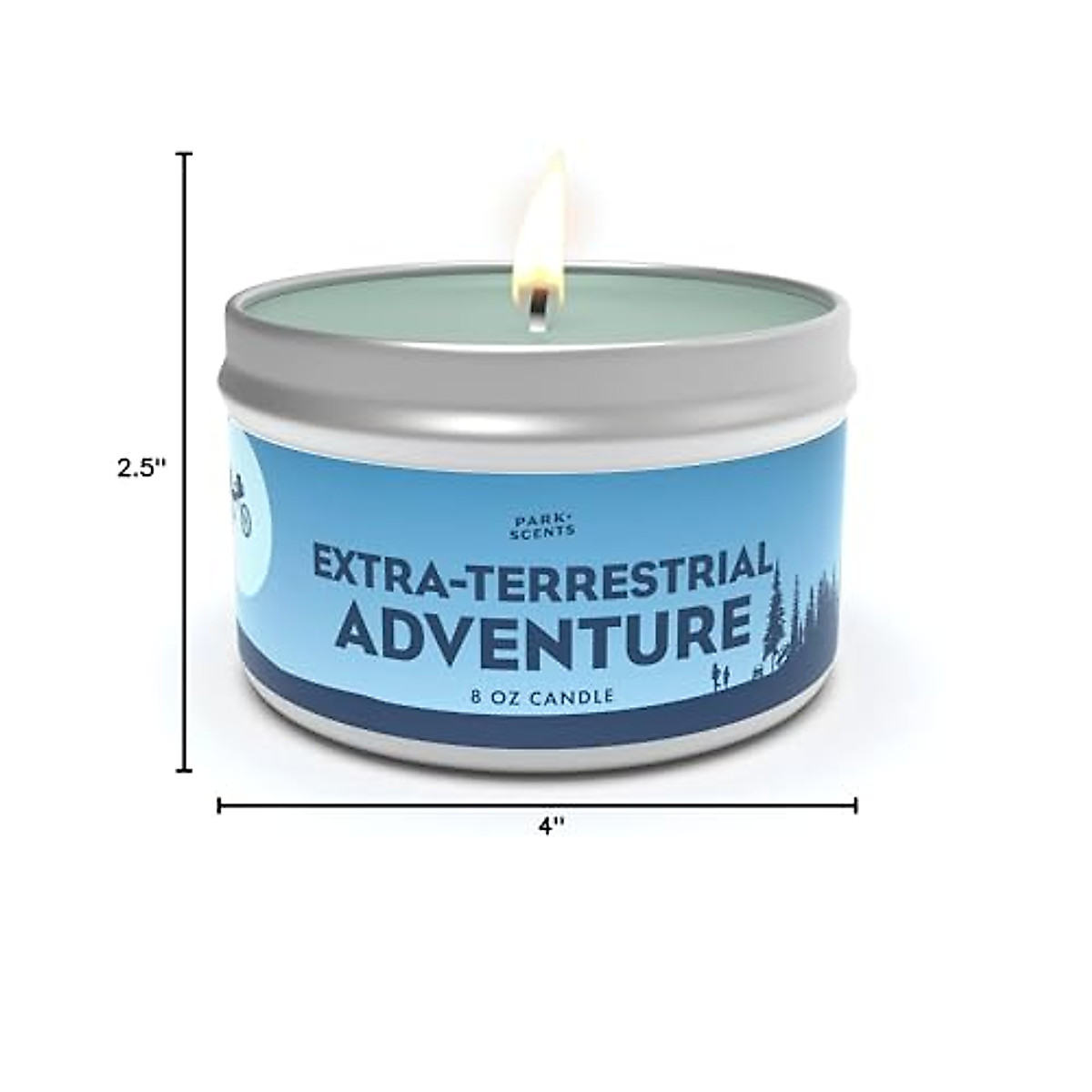 Park Scents ET Extra-Terrestrial Adventure Candle Soy, Handmade in The USA Accurate Smell Like The Scent of The Forest Queue at E.T. Ride Universal Studios Orlando E.T. Merchandise (8 oz. Tin)