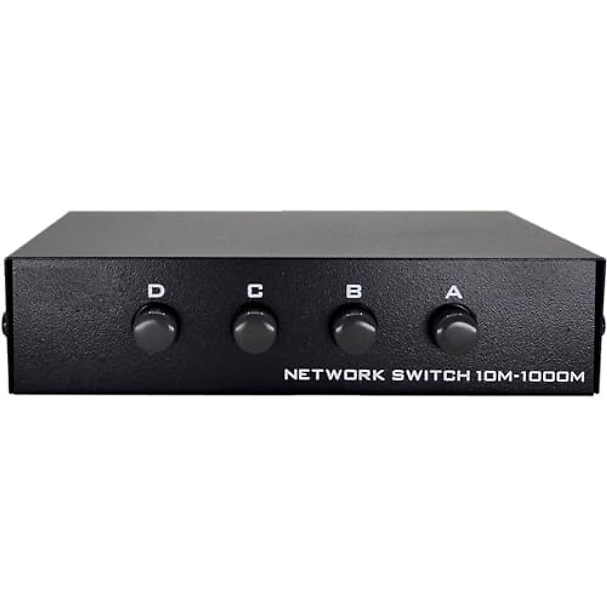 Toptekits 4 Port Way 8P8C RJ45 Network Ethernet Manual ABCD Sharing Switch Box,4 Ports Network Switch Splitter Selector Hub 4-in 1-Out or 1-in 4-Out