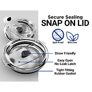 Collegiate Custom Personalized Fresno State Bulldogs, 24 oz Insulated Stainless Steel Tumbler with Engraved Name (Black) Officially Licensed Collegiate Product