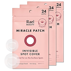 Rael Pimple Patches, Miracle Invisible Spot Cover - Hydrocolloid Acne Patch, Treatment for Breakouts, Absorbs Zits & Blemish, Korean Skin Care, 2 Sizes (72 Count)