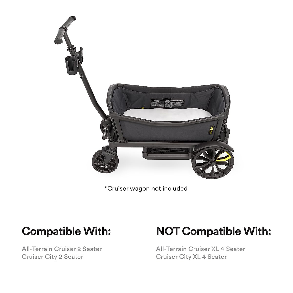 Veer Nap System for Veer All-Terrain Cruiser and Cruiser-City 2 Seater Models. NOT Compatible with All-Terrain Cruiser XL or Cruiser-City XL 4 Seater Models.