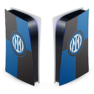 Head Case Designs Officially Licensed Inter Milan Flag Badge Vinyl Faceplate Sticker Gaming Skin Decal Cover Compatible With Sony PlayStation 5 PS5 Digital Edition Console