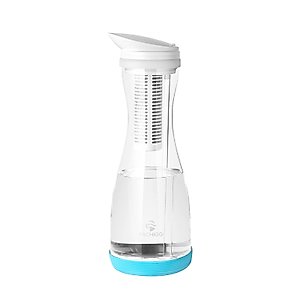 FACHIOO Glass Water Filter Pitcher - Clean Water in Seconds - Filters 211 Gallons - BPA Free - 1.3L - NSF Certified Carbon Water Filter Removes Lead, Odors, Microplastics & Chlorine