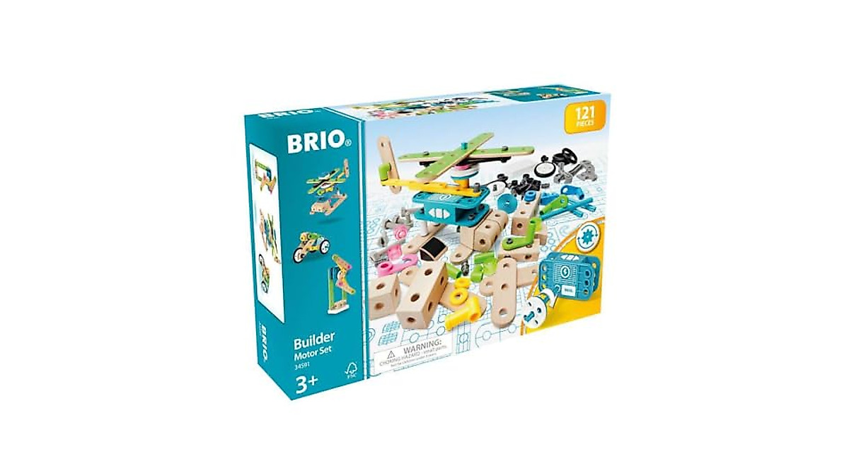 BRIO Builder Motor Set - 120 Piece STEM Toy for Kids