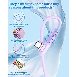 90 Degree USB C Cable Fast Charging 3 Pack (3FT 6FT 10FT) Short & Long Right Angled USB Type C Charger Cable for Samsung Galaxy S22 S21 S20 Ultra S20+ Note 20,10 S10,9 Plus A12,11,52 Google Pixel