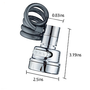 Multifunctional retractable three-gear faucet extender, suitable for sinks, kitchens, bathtubs and closestool