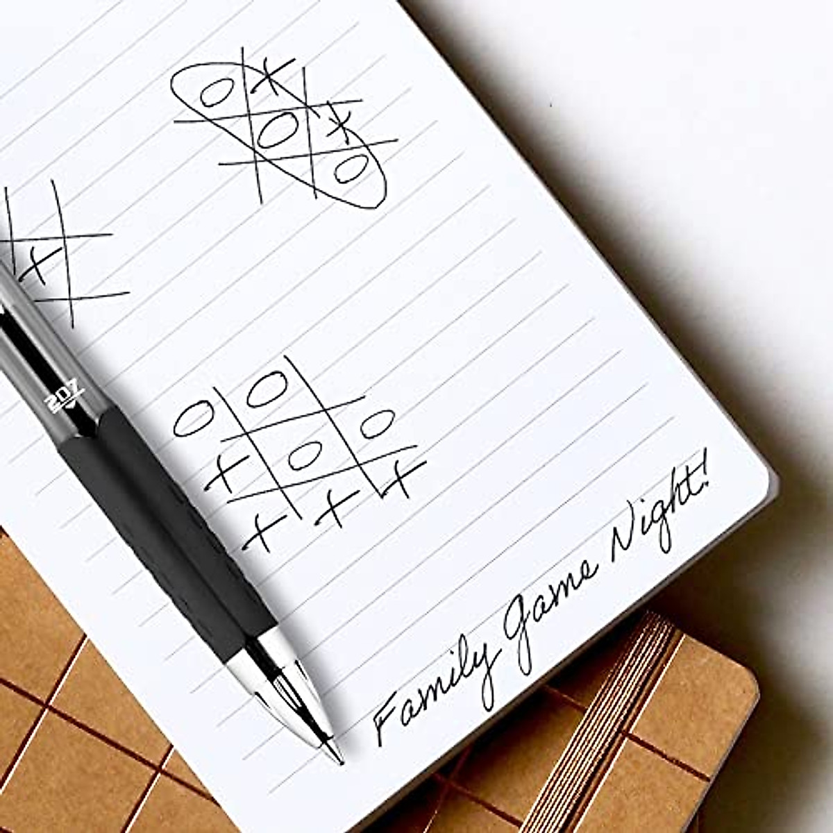 uni-ball® 207™ Retractable Fraud Prevention Gel Pens, Medium Point, 0.7 mm, Black Barrels, Assorted Ink Colors, Pack Of 4