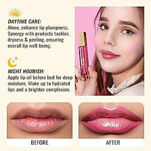 Oulac Shine Orange Liquid Lipstick for Women-Lip Plumper Lip Gloss for Dry Lip Care, Lightweight Soft and Hydrating Lip Tint Stain with Vitamin E & Rose Oil Vegan & Cruelty-Free, S06