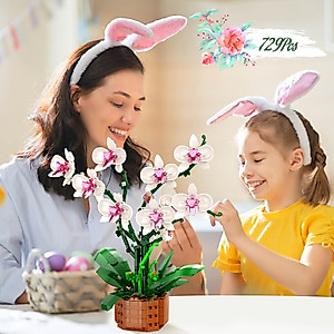 729-Piece Artificial Flower Building Blocks Set - DIY Home Decoration Kit for Adults, Girlfriends, Mom - Christmas, Birthday, Valentine's Day Gifts