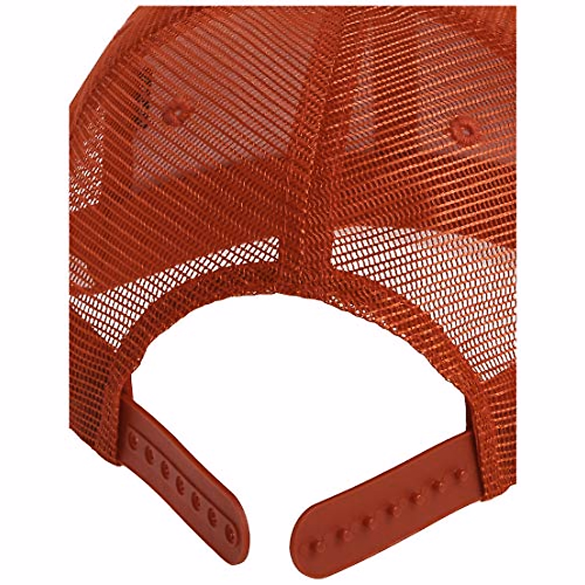 DECKY 6 Panel Flat Bill Trucker Cap, Red