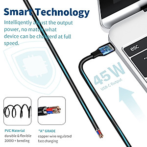 45W USB-C Charger for Acer Chromebook Spin 11 13 R13 15 314 315 CP311 CP315-3H CP713 CB5-312T-K5X4 CP311-1H CP311-2H CP311-1H-C1FS C5PN 1HN-C2DV C679 CP315-1H CP315-1H-P8QY Type C Power Adapter Supply