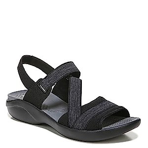 BZees Womens Chance Strappy Sandal Black 11 M