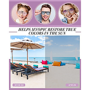 Weewooday 6 Pairs Polarized Polygon Style Clip On Sunglasses Flip Up Driving Clip on Glasses for Outdoors Indoors Men Women, 6 Colors