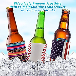 12 Pack Beer Can Coolers Sleeves Neoprene Drink Cooler Sleeves,for Standard 12 Ounce Cans Beer Coolers for Parties, Events or Gift (Classic collocation A)