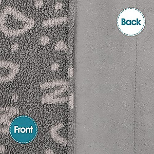 DEZANBO Throw Blanket for Couch Bed Sherpa Fleece Blankets,Stylish Design,Dual Sided Reversible,Super Soft Fluffy Warm Cozy Plush Fuzzy All Season Accessories,50" x 60" Grey