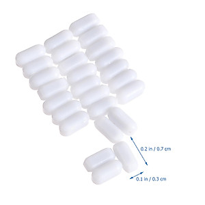 VILLCASE Magnetic Stir Bar Set, Stir Plate PTFE Stirrer Mixer Stir Bar, Stir Rod Magnetic, Laboratory Bar, Stir Plate Magnet Stick (25 Pieces,7mm/ 0.2 Inch)